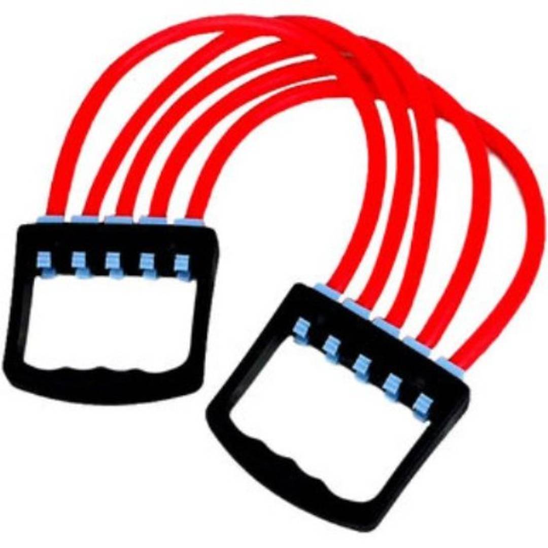 Adjustable Multi-Function 5 Rubber Tubes Chest Expander for Men & Wome